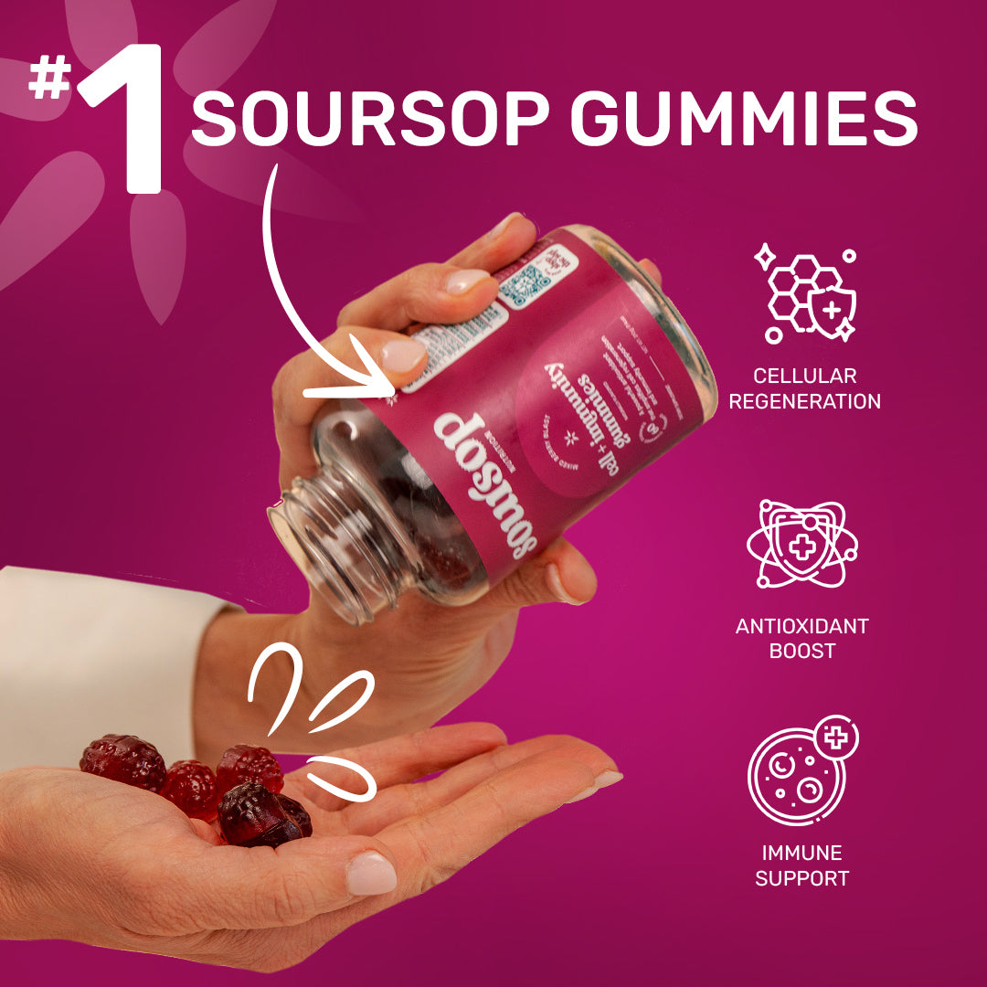 Cell + Immunity Soursop Gummies (1 Bottle) – Soursop Nutrition